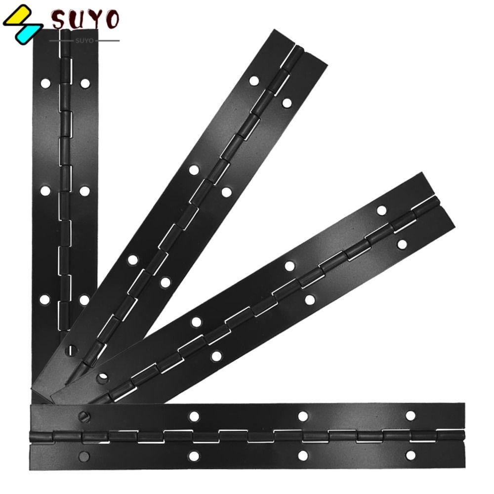 SUYO Folding Cabinet Door Butt Hinge, Black Sturdy Piano Hinge ...