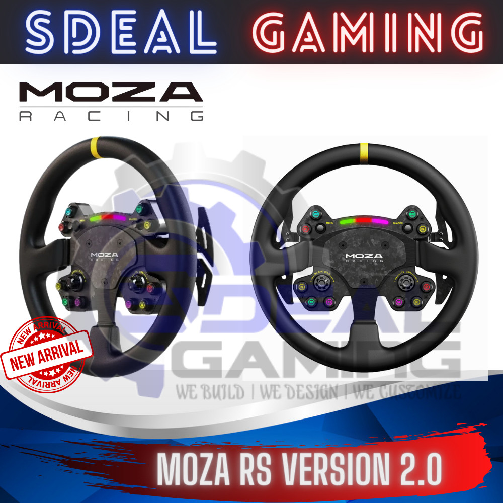 MOZA RACING RSV2 13" INCH ROUND WHEEL | Shopee Malaysia