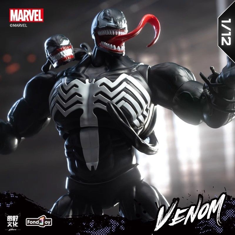 FondJoy 16cm Comic Version Venom Handmade Marvel Assembled Model Doll ...