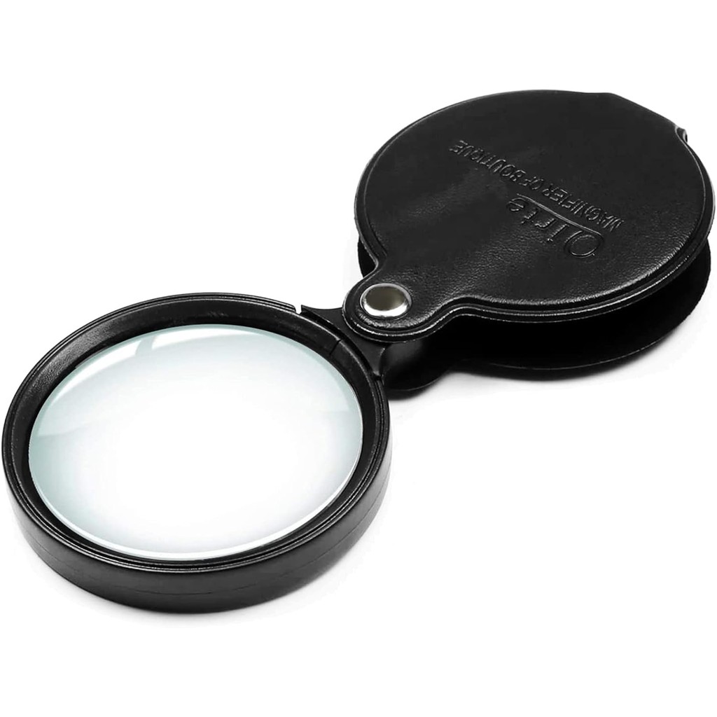 10X Small Pocket Magnifier Glass, Mini Folding Magnifying Lenses with ...