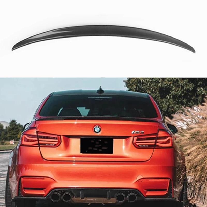 For BMW F30 F35 3 Series F80 M3 P Style Carbon Fiber Rear Spoiler Trunk ...
