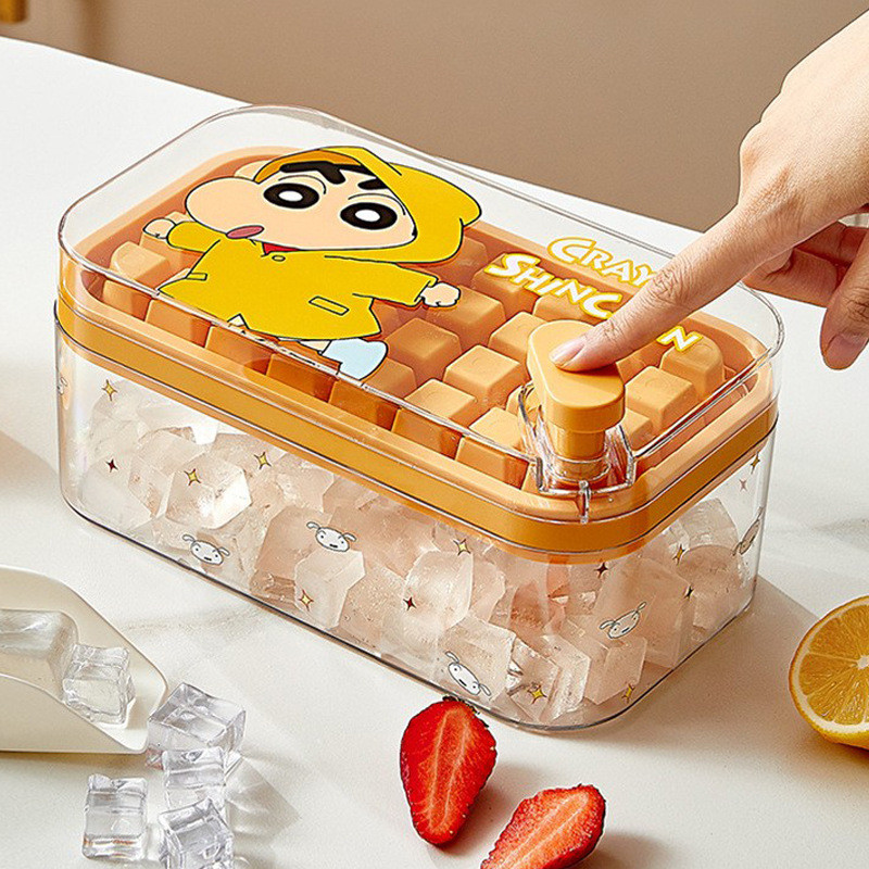 Crayon Shin-chan Press-Type Ice Cube Mold Kit - Food Grade Silicone Ice ...