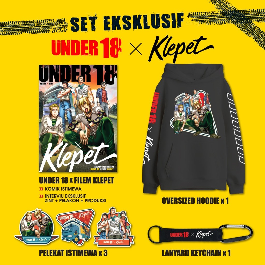 Set Eksklusif Under 18 x Filem Klepet | Shopee Malaysia