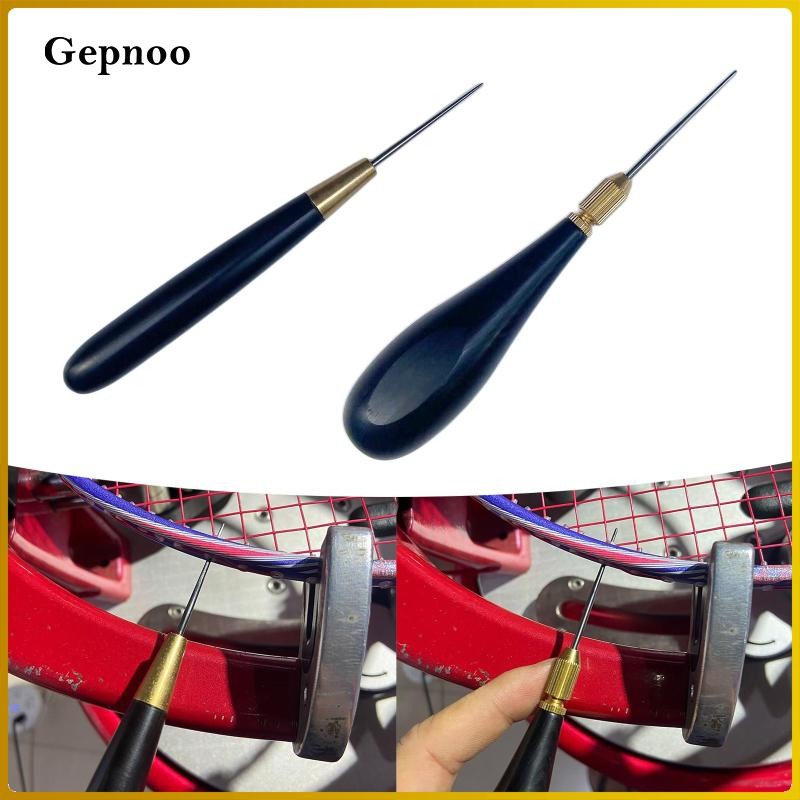 Gepnoo Racquet Stringing Straight Awl Metal Badminton Tennis Racket ...