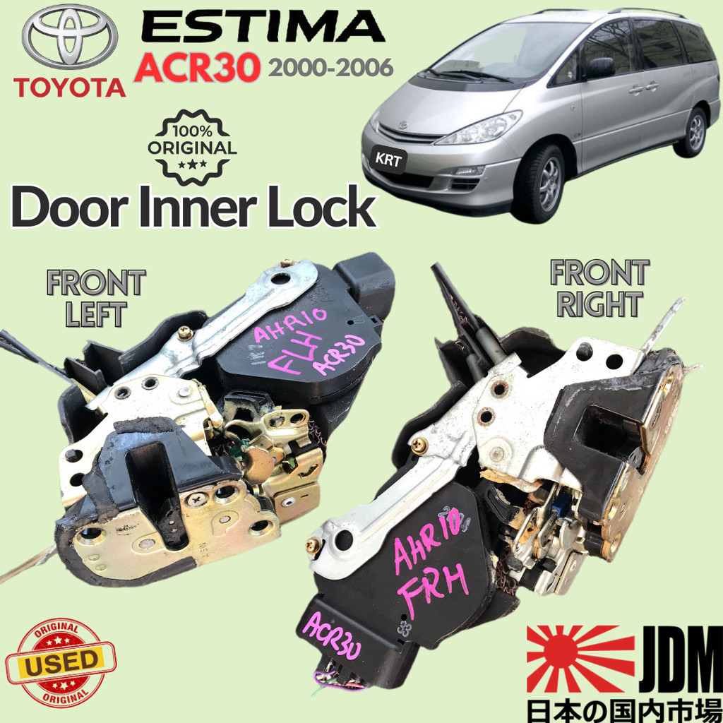 Door Inner Lock Original Used Fit For TOYOTA Estima ACR30 2000-2006 ...