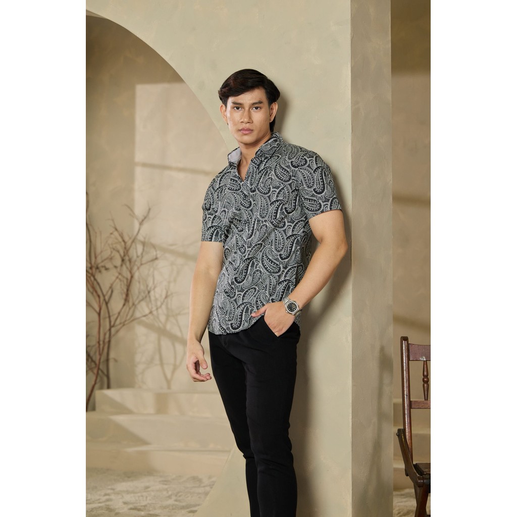 I Am Famous Signature Slim Fit Shirt - Ala Batik Black | Shopee Malaysia
