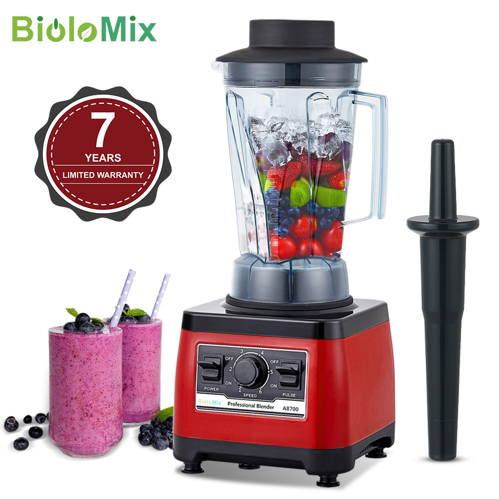 BioloMix Professional Bar Commercial Blender Heavy Duty Fruit Juice Ice Smoothie Blender Machine ...