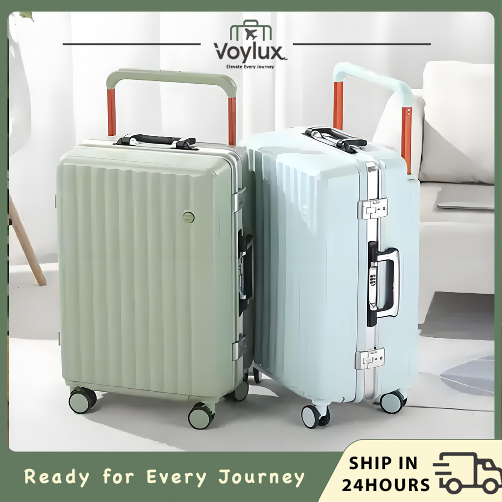 20/24/28 Inch Zipperless Luggage Bag Travel Aluminium Frame TSA Lock ...