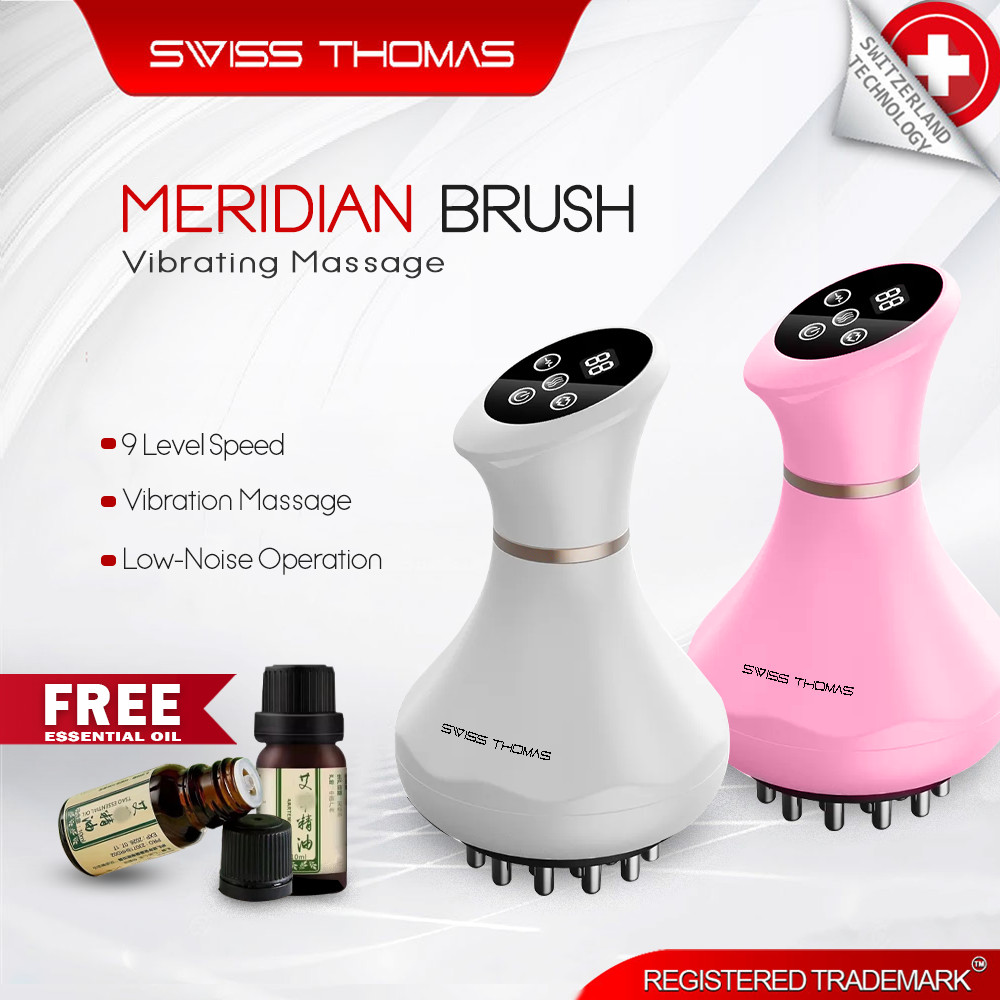 Swiss Thomas Smart Massager Vibrating Heating 9-Speed Wireless Electric Massage Machine Shoulder ...