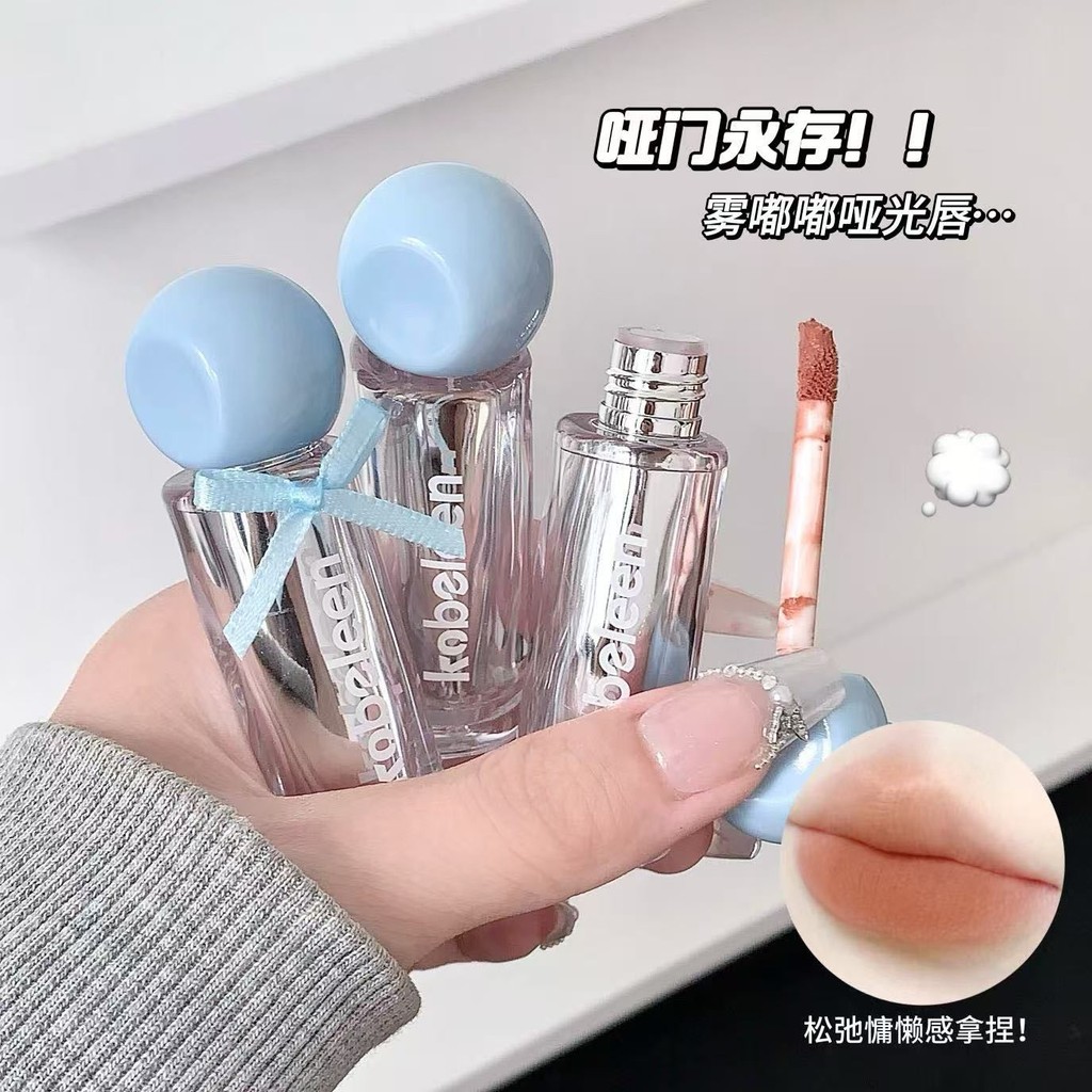 Kobeleen Soft Mist Lip Glaze Natural Soft Mist Rasa Tidak Mengeringkan ...