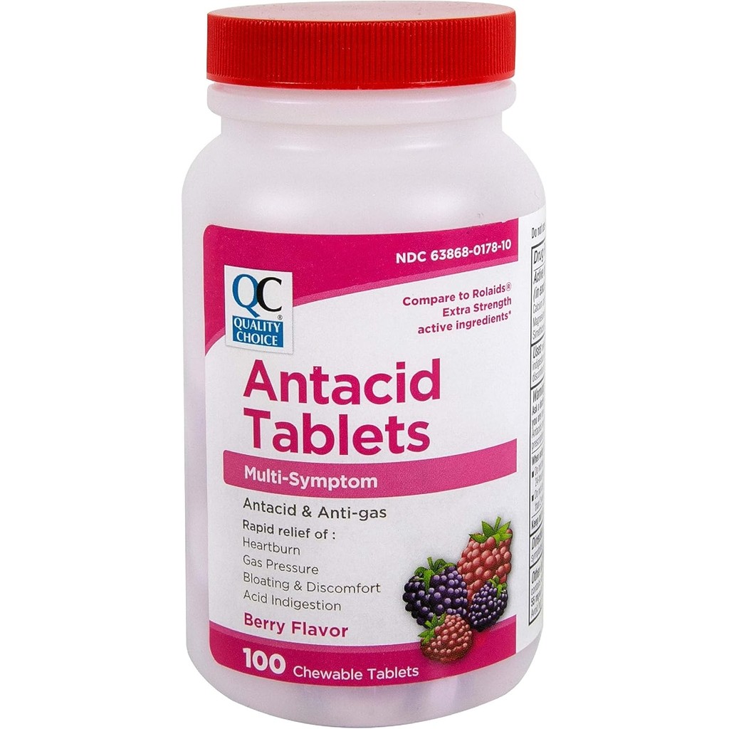 Quality Choice, Antacid & Anti-Gas Tablets, Multi-Symptom Relief of ...