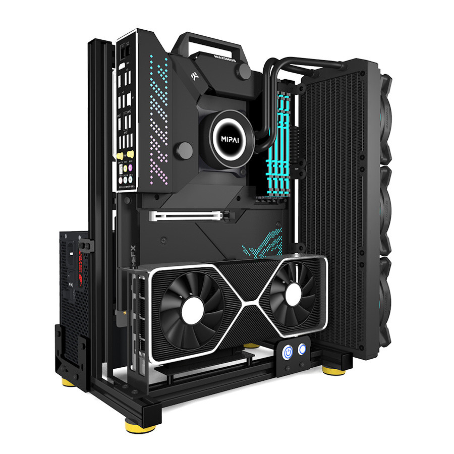 Open Type Chassis ITX MATX ATX Aluminum Alloy Portable Desktop Portable ...