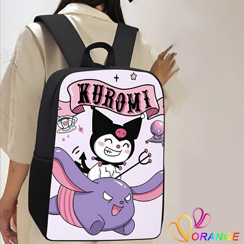 ODG-[Authorized] Sanrio Kuromi Kids Backpack Set School Backpack ...