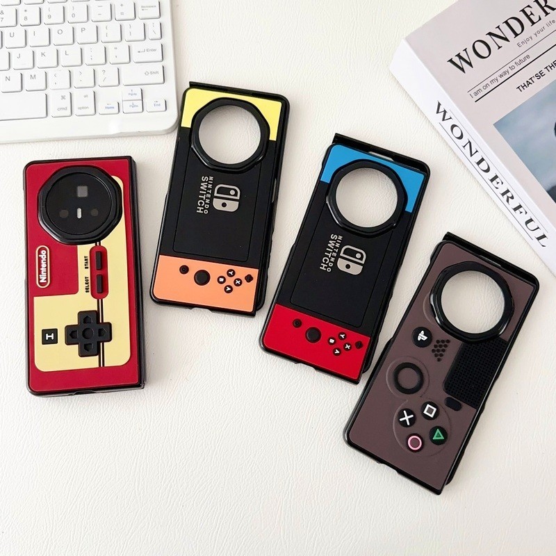 For Casing Honor Magic V3 Black White Nintendo Switch Style 3D Silicon ...