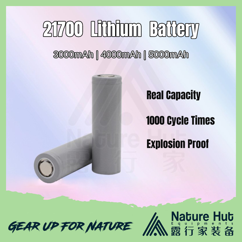 21700 Rechargeable Lithium Ion Battery Button Flat Top 3000 4000 5000 ...