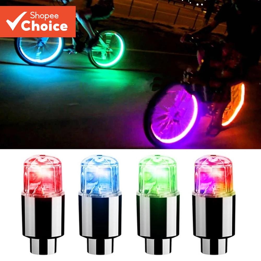 2pcs Bike Valve Cap Lights - LED Wheel Lights for Mountain/Road ...