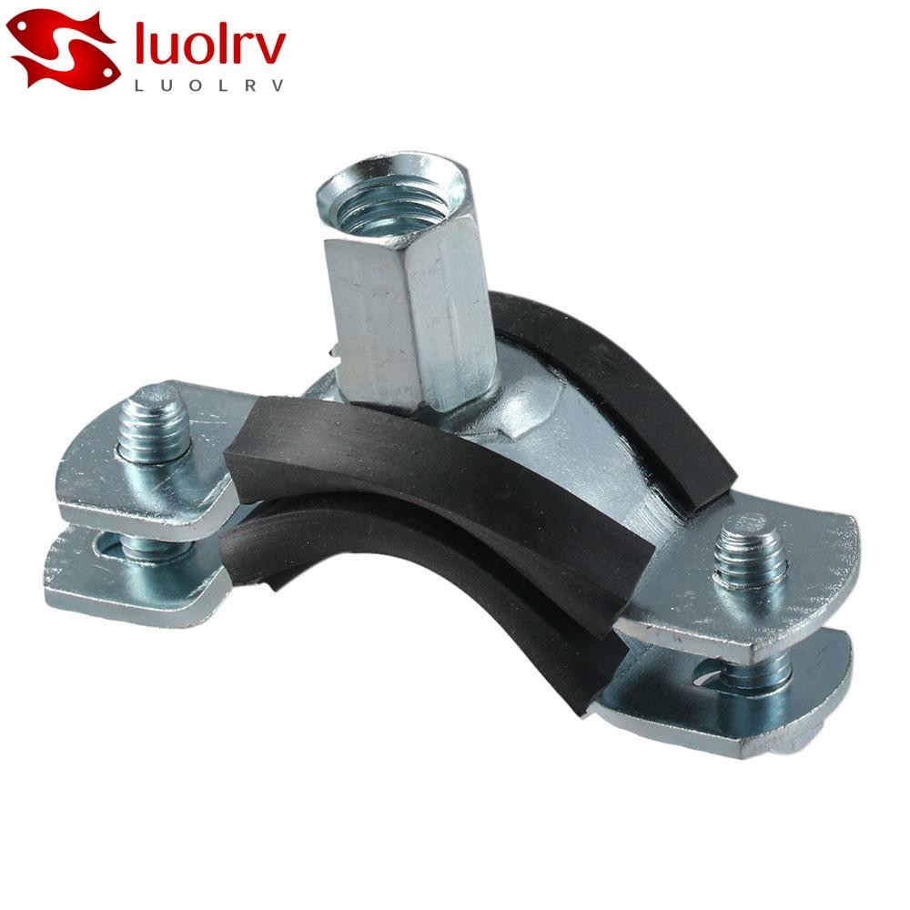 LUOLRV 2pcs Support Clamp, With Nail M8 Mounting Screws Adjustable Pipe ...