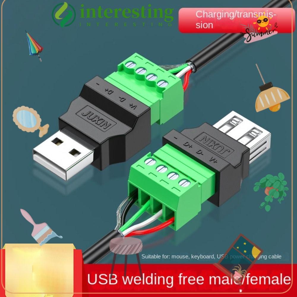 INTERESTING USB Turn Terminal, USB 2.0 Adapter Connector Jack USB ...