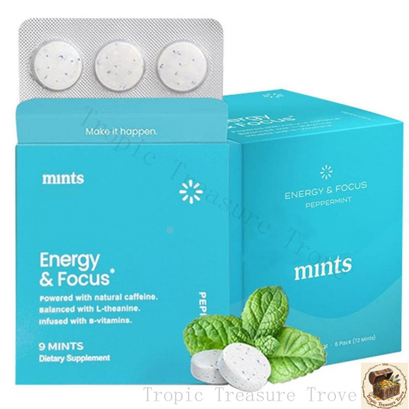 b Neuro Mints energy and focus gum with L-Theanine + Natural Caffeine ...