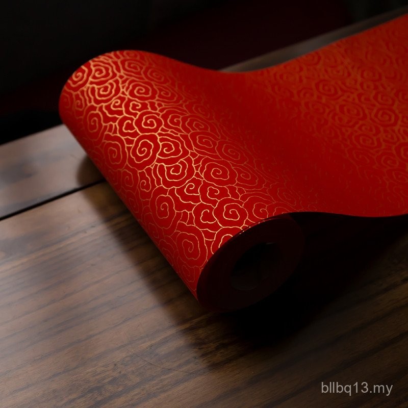 Batik Abadi Awan Merah Tatal Panjang Couplet Kertas Xuan Kosong Tulisan ...