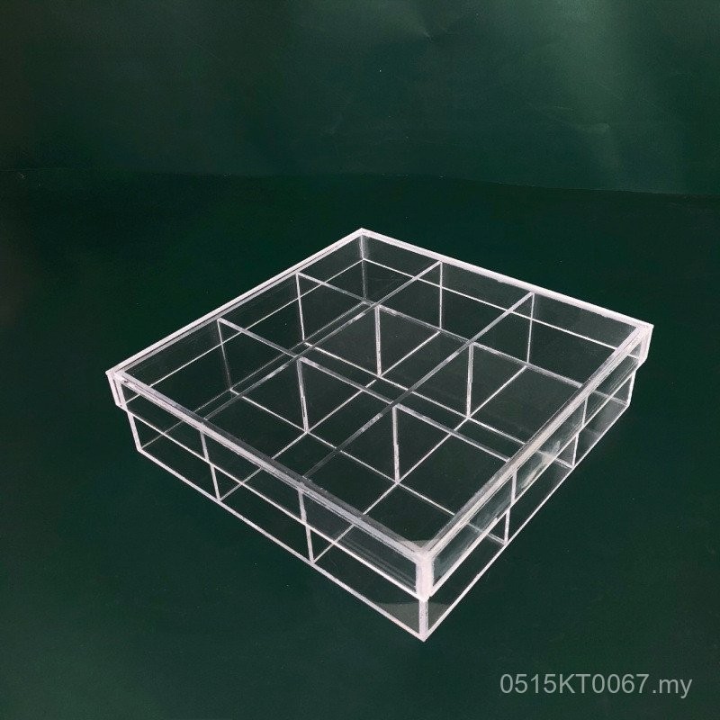 Acrylic Transparent Beaded Jiugongge Storage Box Display Box Square ...