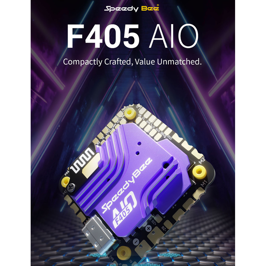 Speedybee F405 AIO 40A ESC 25x25mm Flight Controller RC ESC 40A Model ...