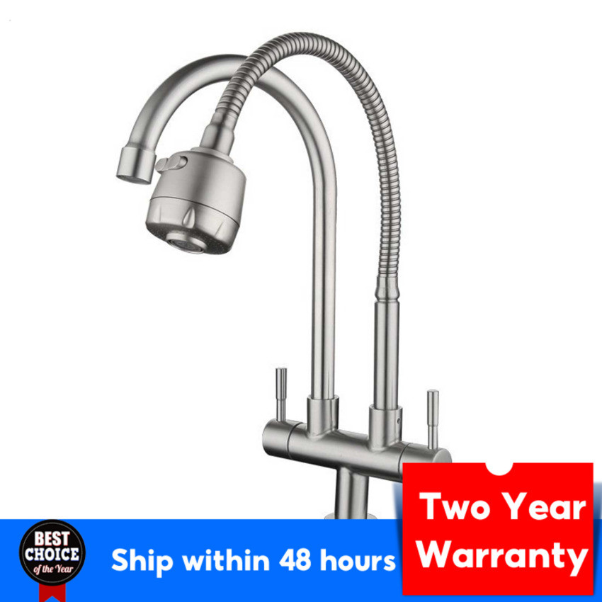 SUS304 Single Cold Kitchen Tap (Heavy Duty) Best Quality Two Ways ...