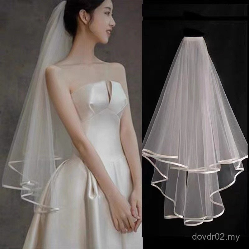 SG Veil Bridal Master Wedding Dress Satin Soft Gauze Wedding Main Gauze ...