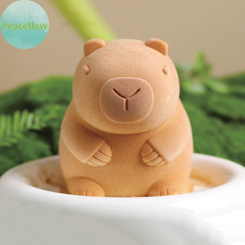 Peacellow Cute Capybara Pudding Mold Mousse Silicone Mold Cake Milk ...
