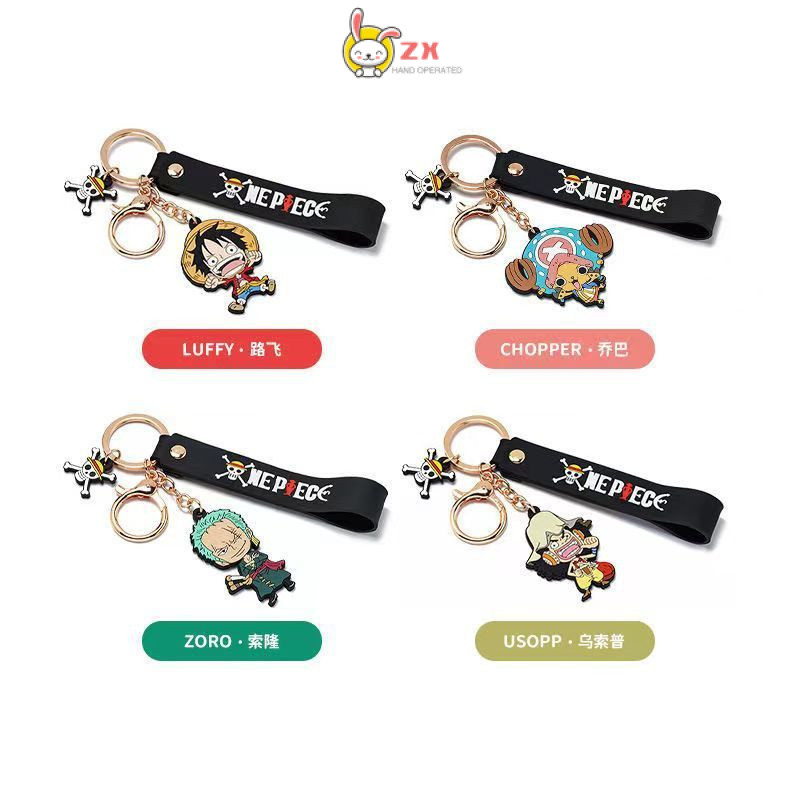 One Piece Anime Cartoon Keychain Series Blind Box Keychain Trendy Toy ...