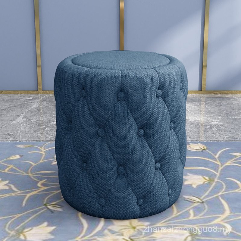 Fabric Square Stool Changing Shoe Stool Sofa Stool Living Room Mobile ...