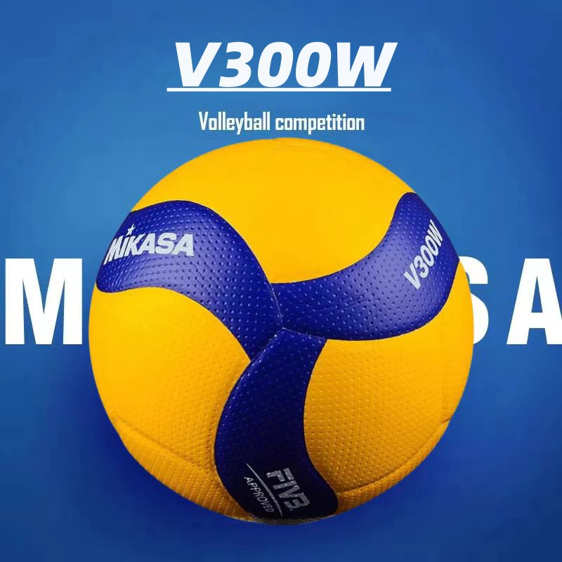 Mikasa Volleyball Ball V200W V300W size 5 Competition Training Leather ...
