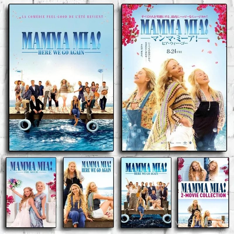 Mamma Mia Poster Canvas Painting Wall Art for Picture Coffee House Bar ...