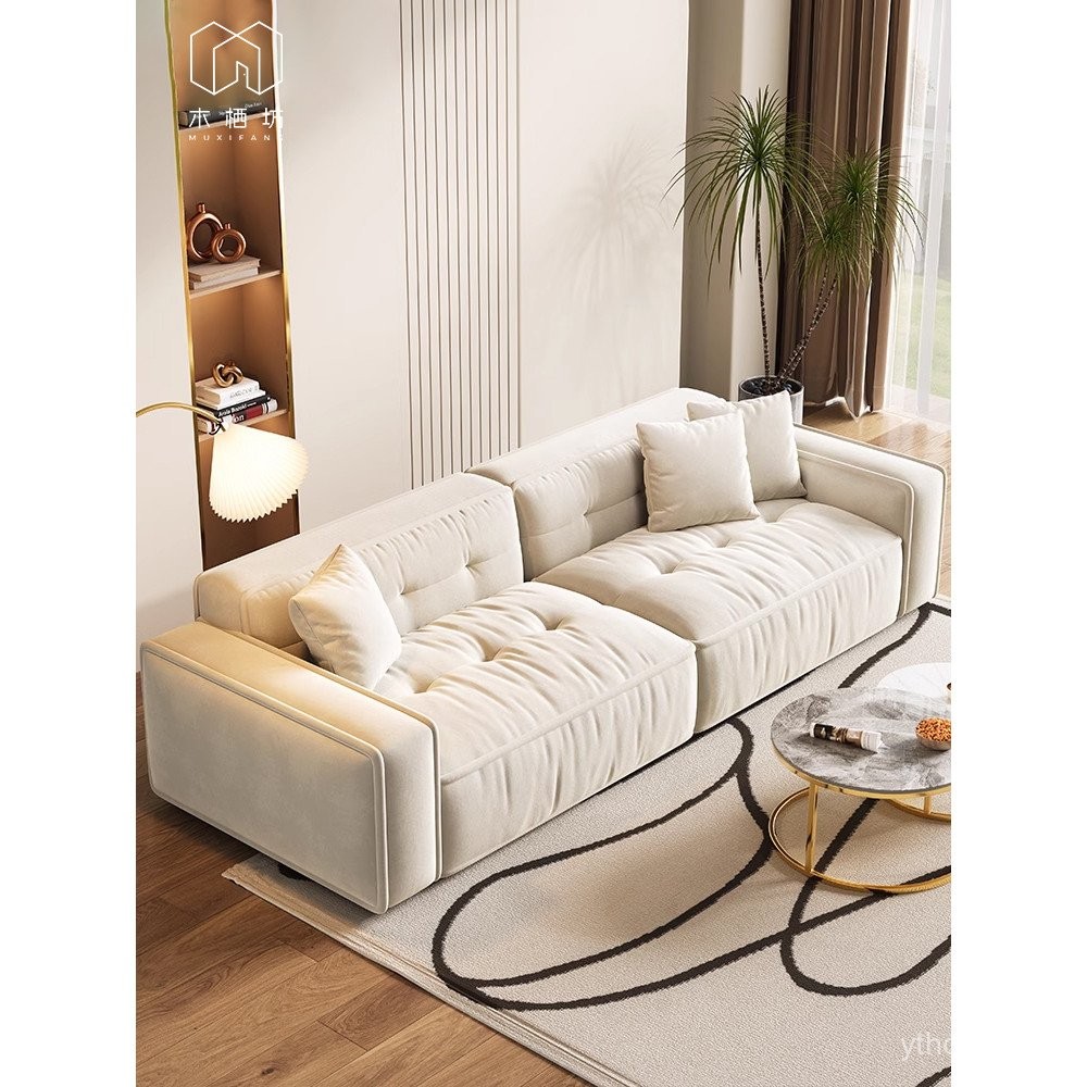Sofa Fabrik Nordic Cahaya Mewah Pangsapuri Kecil Mudah Gaya Wabi-Sabi ...