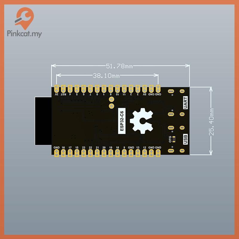Pinkcat ESP32-C6 16MB Flash ESP32 WiFi+ Internet Of Things ESP Development Board Core Board ...