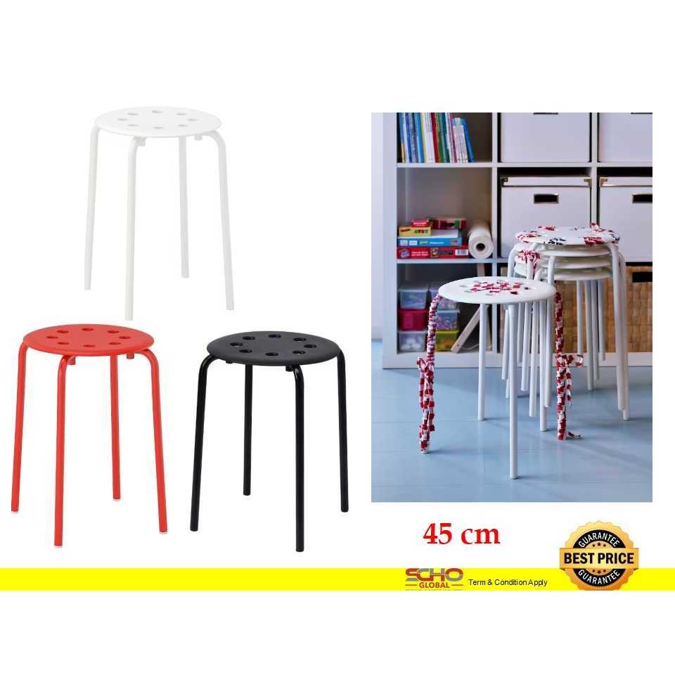 IKEA- MARIUS Stool 45cm | Shopee Malaysia