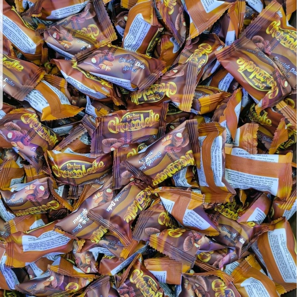 ready stock dates white chocolate with almond good quality choco dates ...