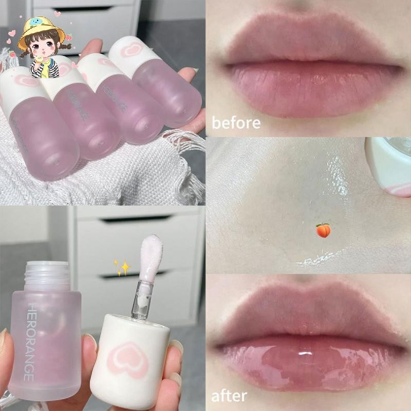 Lip Oil Moisturizing Honey White Peach Lip Lines Desalination Tender ...