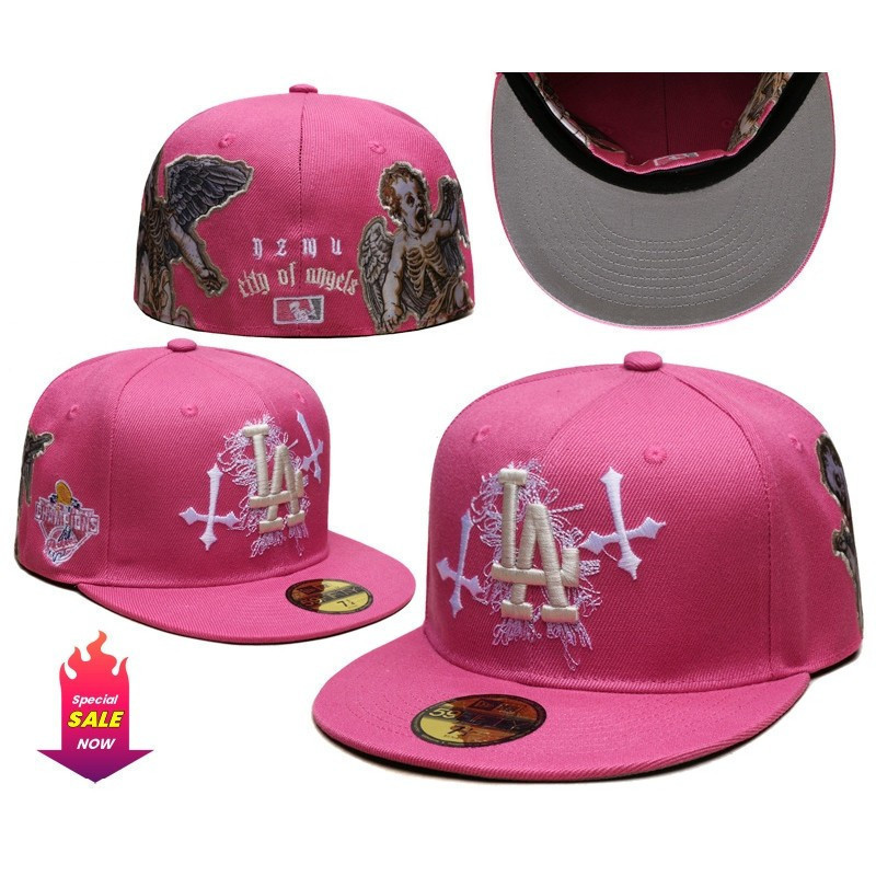 MLB Los Angeles Dodgers City of Angels Fitted Hat Skeleton Angel ...