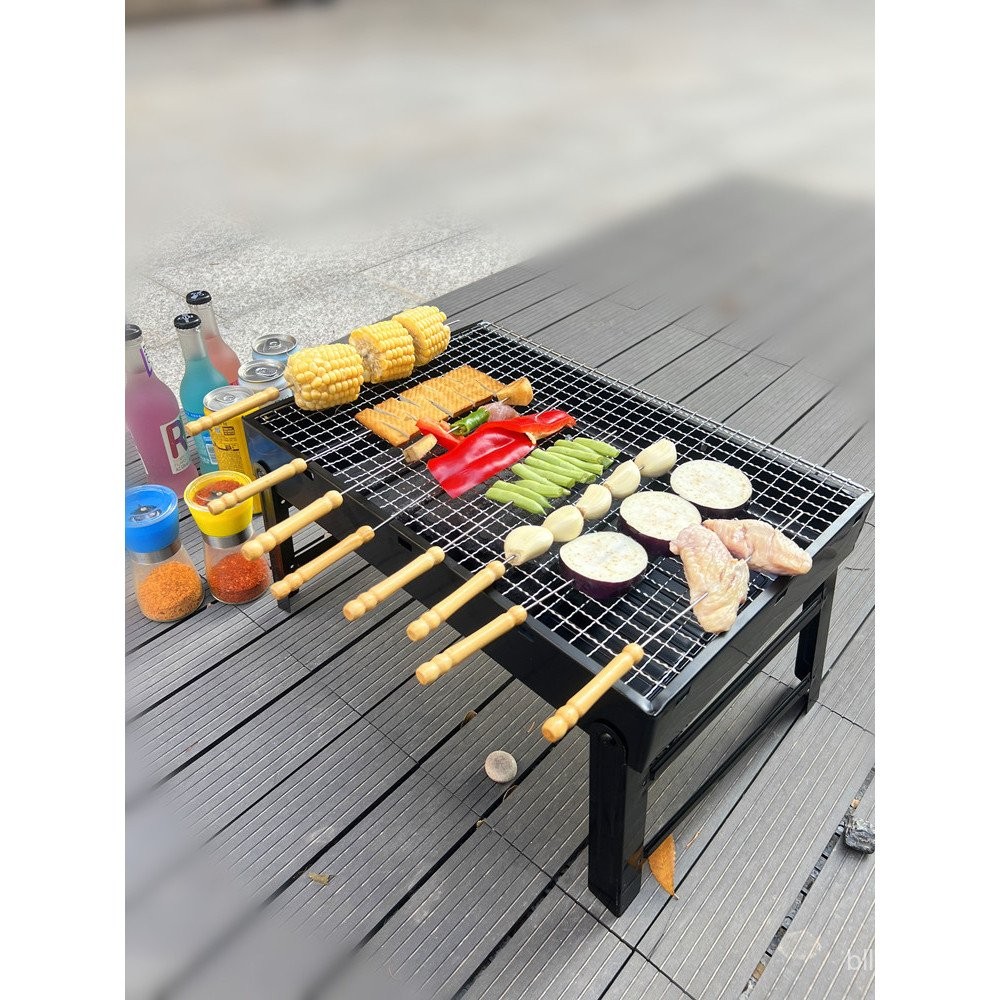 Barbecue Grill Outdoor Household Barbecue Grill Carbon Groove Pull-out ...