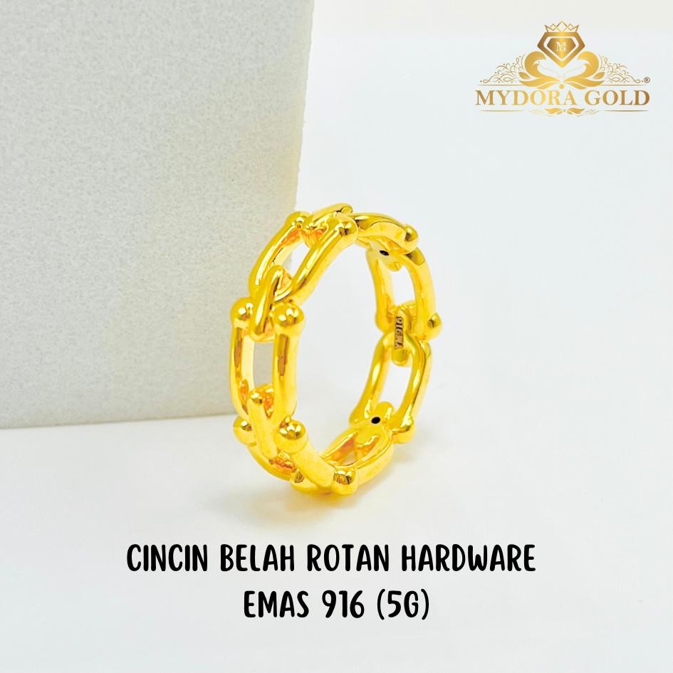 MYDORA Cincin Belah Rotan Hardware (5G) l EMAS 916/22K | Shopee Malaysia