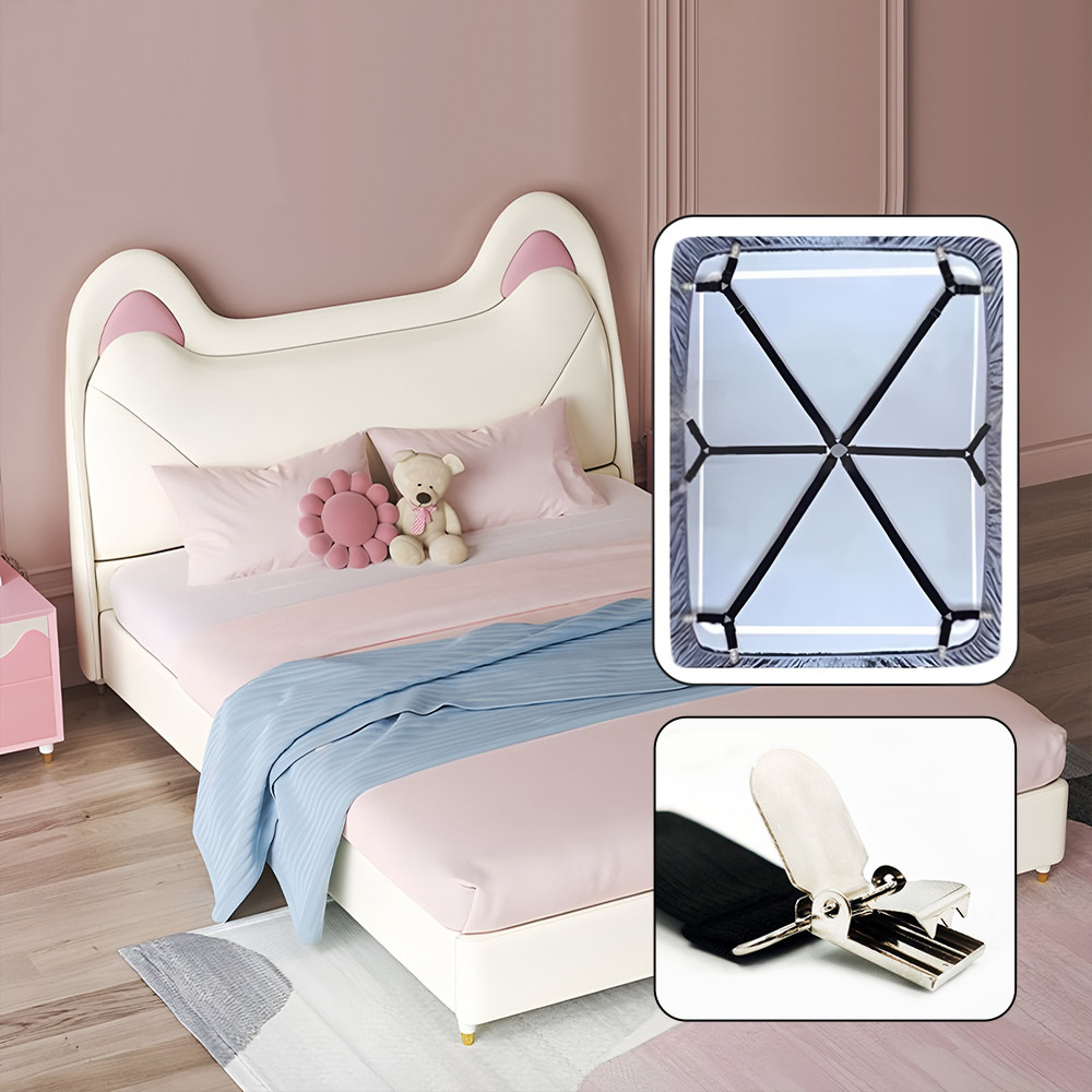 LAKOE 3 Way 6 Sides Bed Sheet Clip Holder Non-Slip Mattress Cover Clip ...