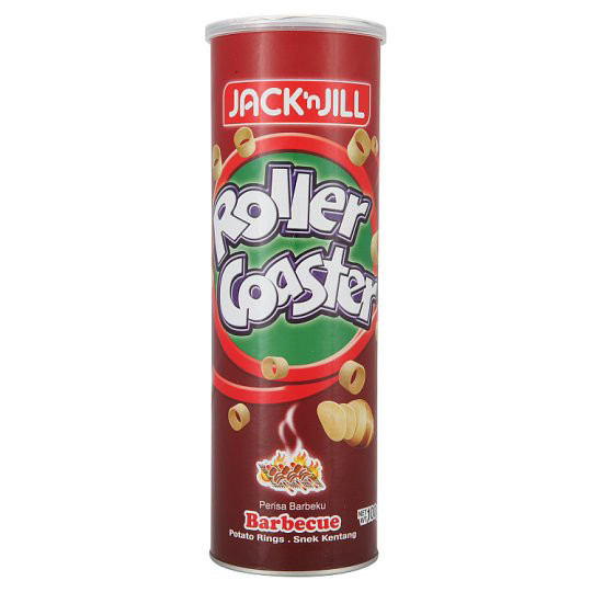 JACK N JILL Roller Coaster Barbecue Cheese Potato Rings 100G | Shopee ...