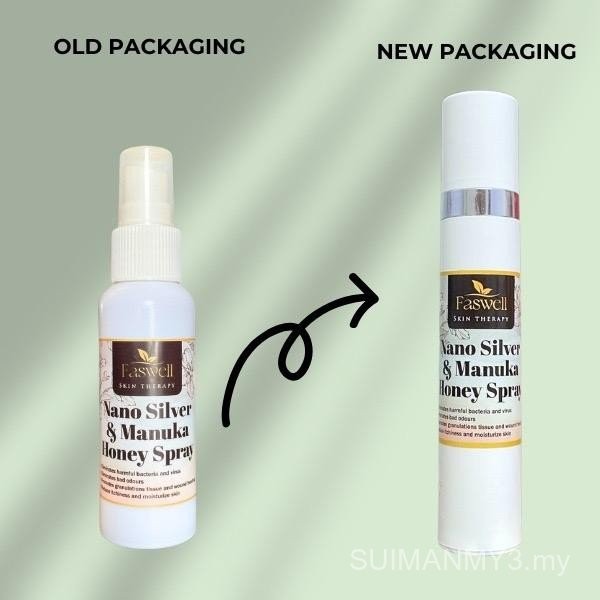 1 Botol Faswell Nano Silver & Manuka Honey Spray Dr Salehin 60ml ...