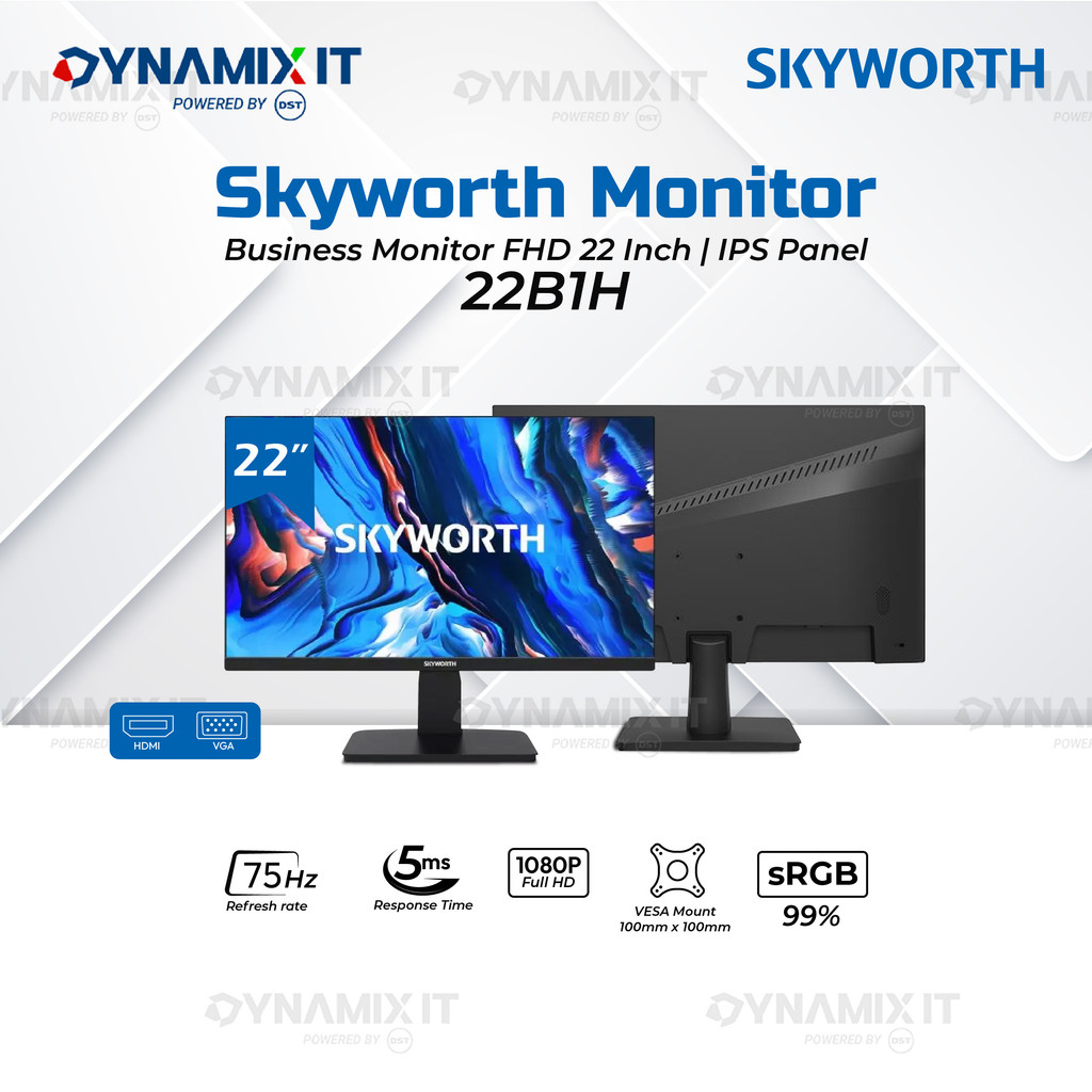LAYAR [+Wooden Palette] Skyworth 22B1H 22" FHD Monitor | VGA HDMI | 5ms ...