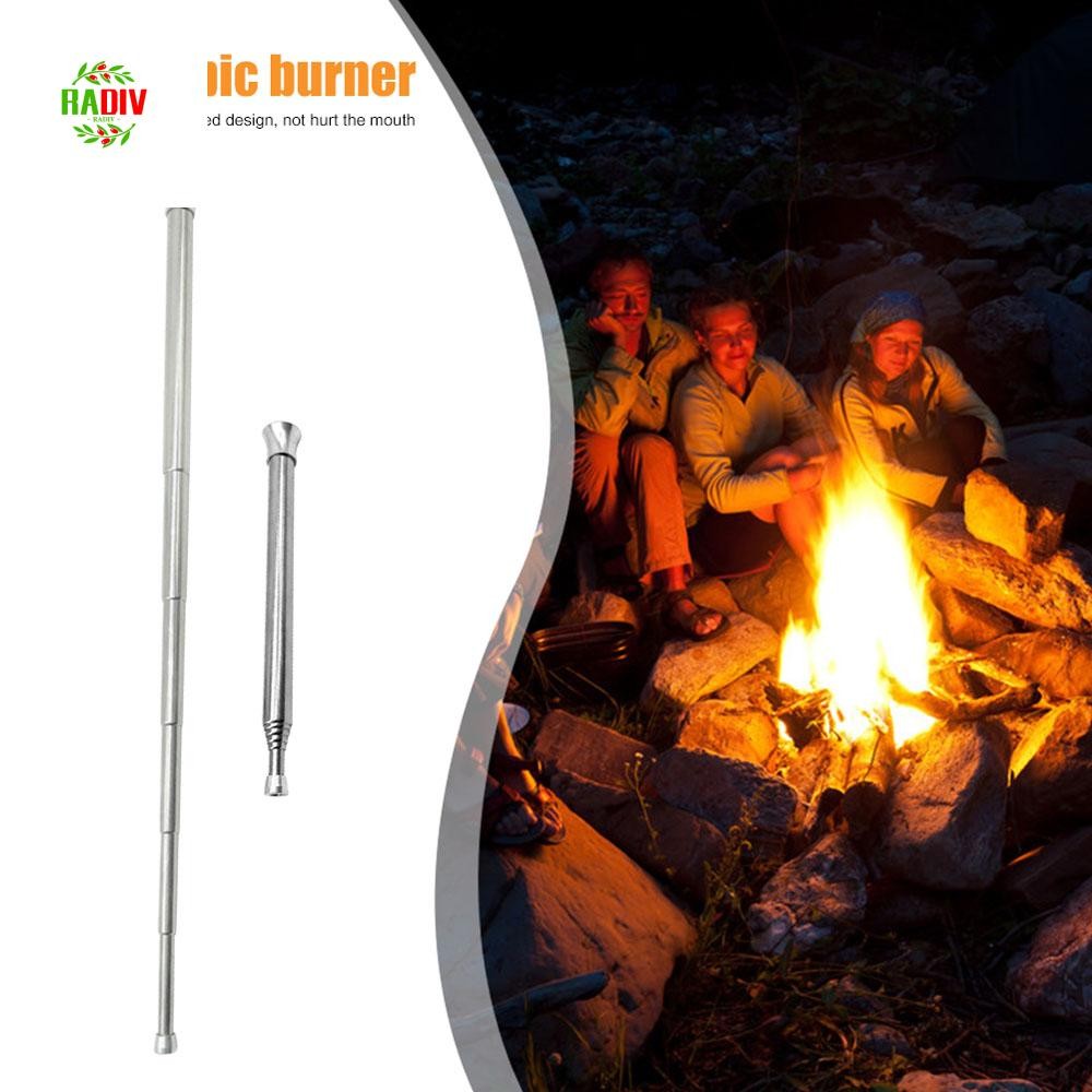 RADIV Blow Fire Tube Portable Outdoor Cooking Fire Starter Tube ...