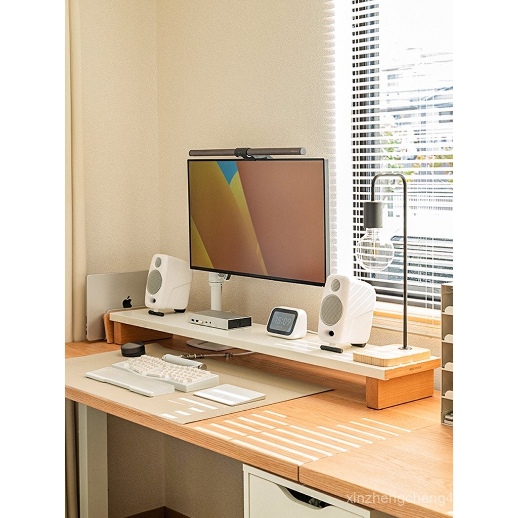 MOZI Carbon Steel Solid Wood Modular Storage Rack Desk Desktop Desktop ...