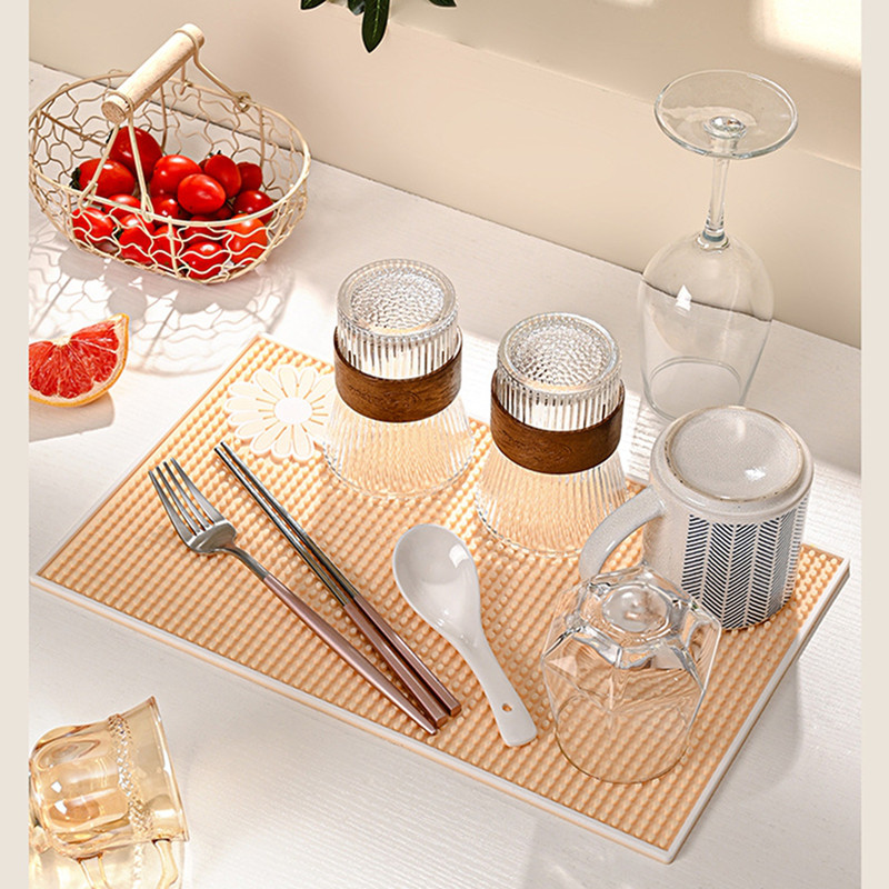 1pc Multifunctional Heat Resistant Tableware Dishwasher Mat Bar Coffee ...