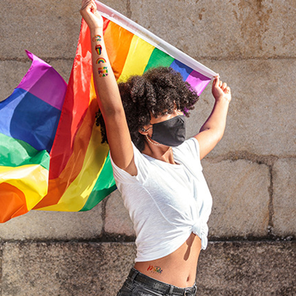 Rainbow Temporary Tattoo Stickers Easy To Use and Remove Tattoo Sticker ...