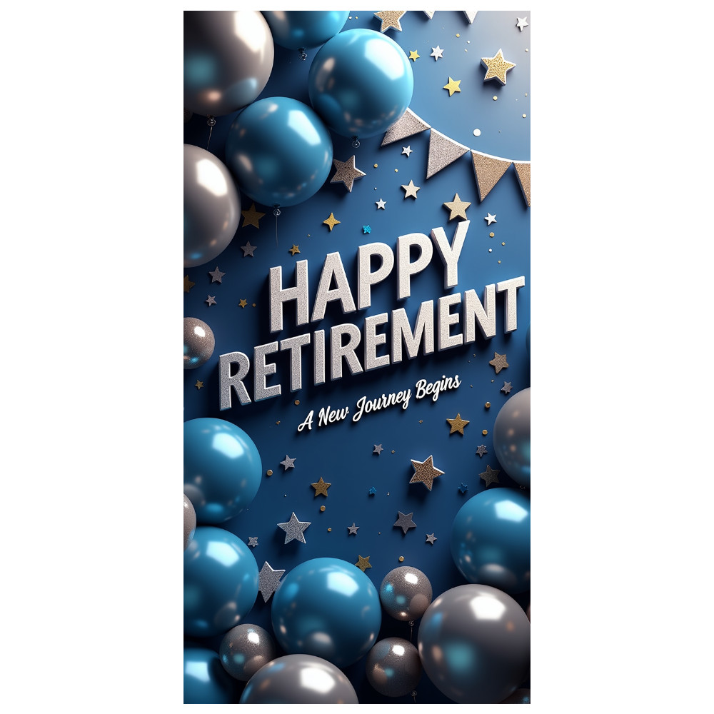 Retirement Party Decorations, Extra Large Fabric Retire Sign Banner ...